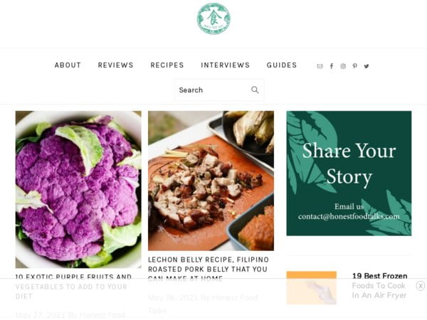 Best Food & Cooking Blogs - OnToplist