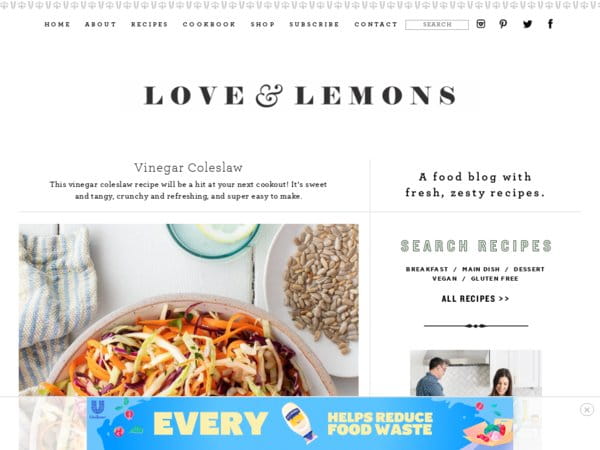 Best Food & Cooking Blogs - OnToplist