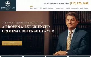 James Alston Law - Federal Criminal Defense Attorney - On Top List